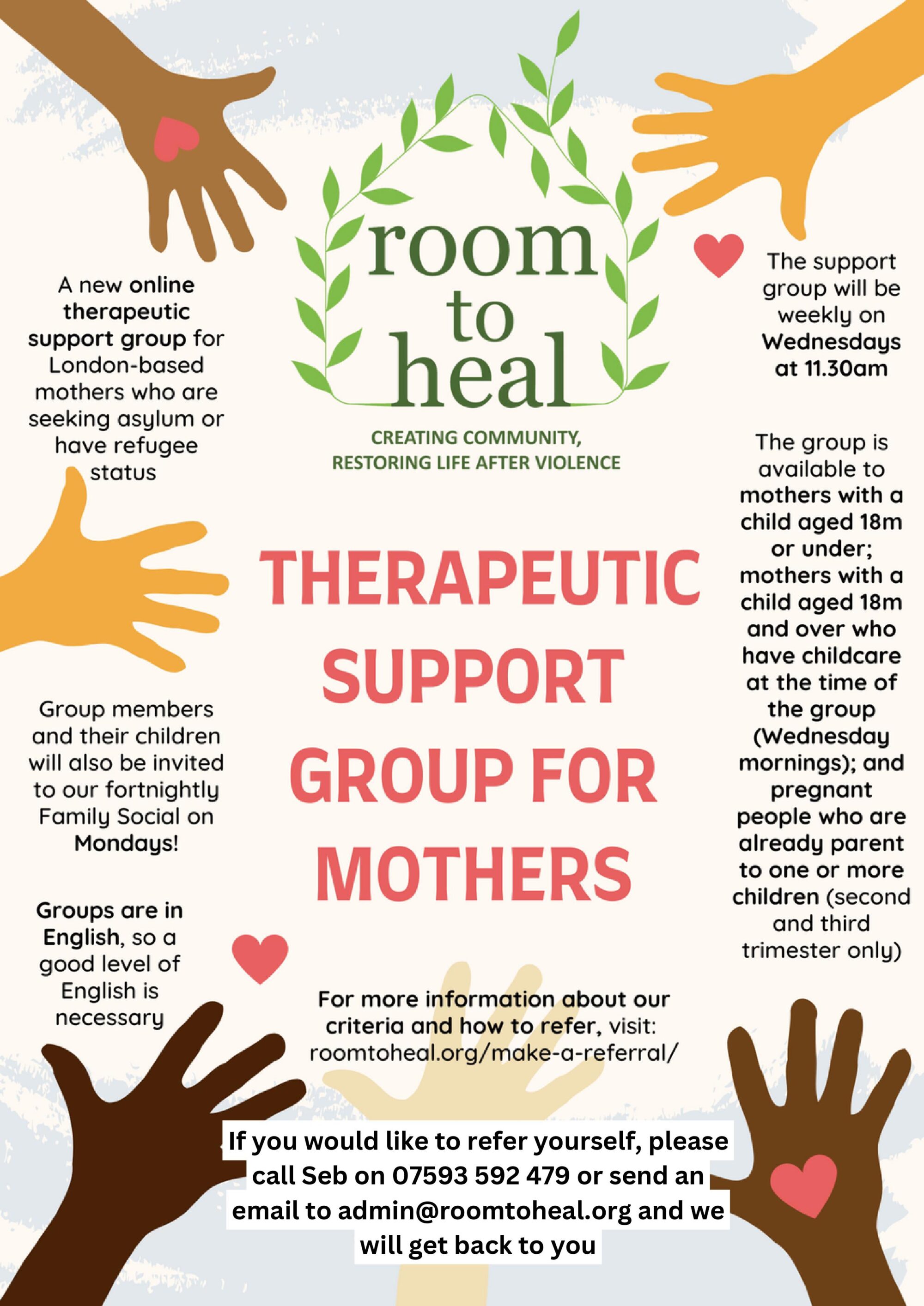 Make a referral - Room to Heal